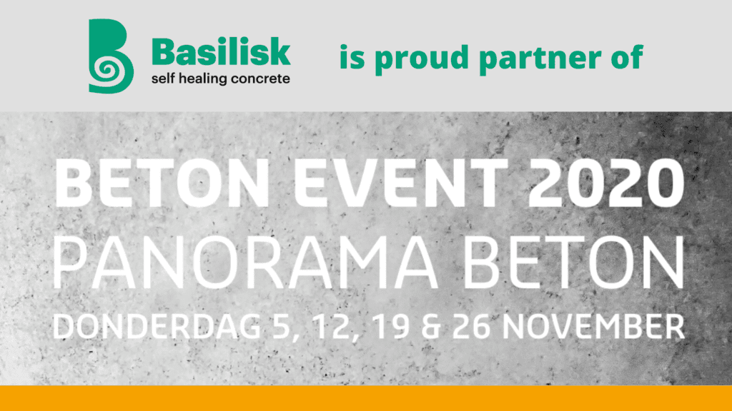 Basilisk op BetonEvent2020 - Basilisk Self-Healing Concrete