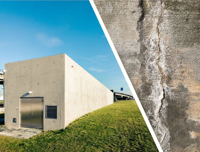 Basilisk Healing Agent for sustainable waterproof concrete